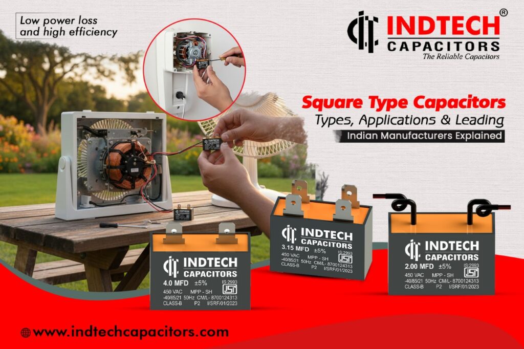 Best Square Type Capacitors Manufacturers In India - Indtech